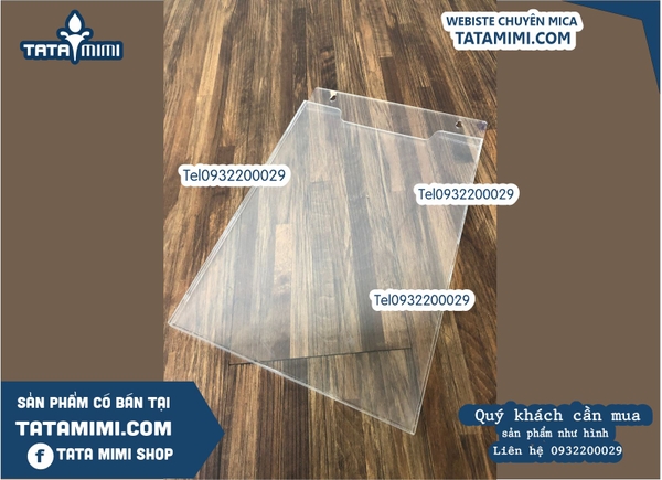 Kệ checklist mica A4 trong thang máy | TATAMIMI.COM