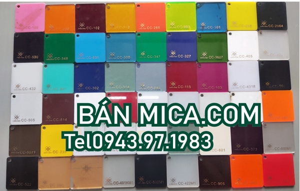 Bảng màu mica có tổng bao nhiêu màu