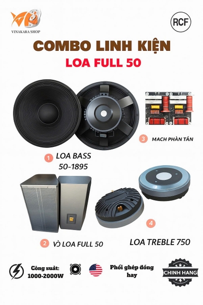 Loa Full 50 ADX F50-1875, 1000W 5 Tấc, L18p400, RCF750 | Vinakara.com
