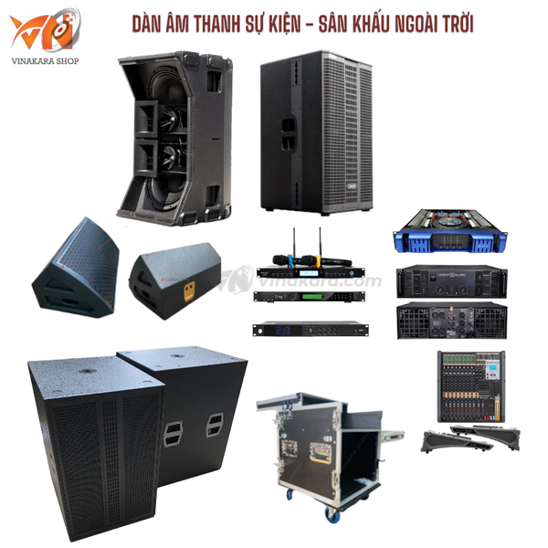 Dàn âm thanh sân khấu, sự kiện ngoài trời DAVS HT23NB, phối ghép đồng ...