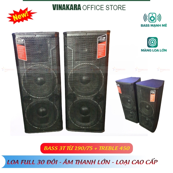 Loa Full đôi 3 tấc đôi sân khấu (Thành phẩm 2 bass 30cm) | Vinakara.com