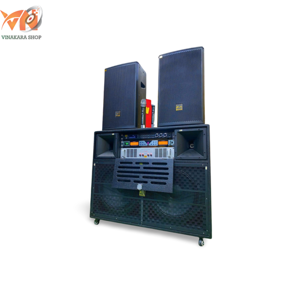 Loa kéo điện 4 tấc đôi + 2 loa full 30cm ADX 240300 Pro | Vinakara.com