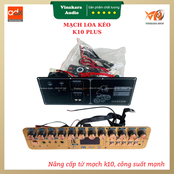 BỘ MẠCH LOA KÉO K10 PLUS, REVERT, 150W, YY280 | Vinakara.com