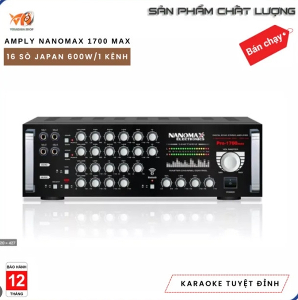 Ampli NANOMAX Pro-1700max,16 sò | Vinakara.com
