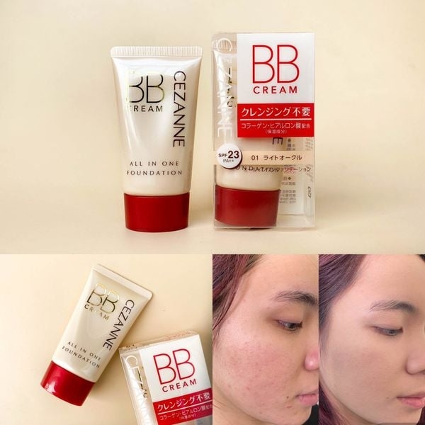Kem nền BB Cream Cezanne 40g SPF 23, PA++ màu 02 ochre tone tự nhiên - Hàng Nhật nội địa