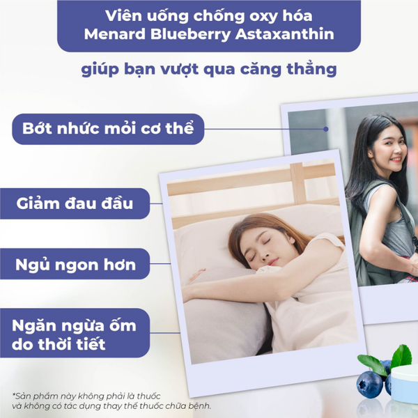 Viên uống bổ mắt, chống oxy hóa Menard Eye Multi Supplement 120 viên mẫu mới - Hàng Nhật nội địa