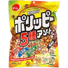 Đậu phộng Porippy 5 vị 180gr - Hàng Nhật nội địa