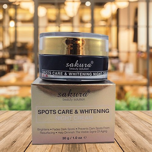 KEM DƯỠNG TRẮNG DA TRỊ NÁM CAO CẤP BAN ĐÊM SAKURA SPOT CARE & WHITENING ...
