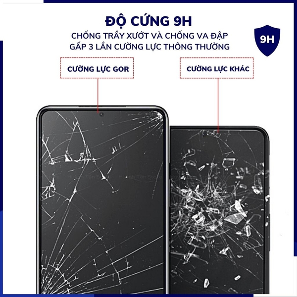 Kính cường lực redmi note 7 trong suốt không full màn chống bám vân tay ...