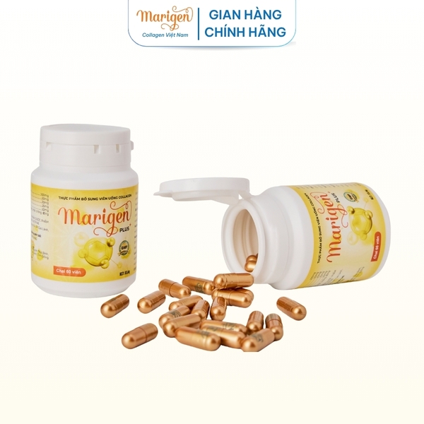 [Mua 1 Tặng 1] Viên uống Collagen Marigen Plus - Chai 60 Viên Marigen ...