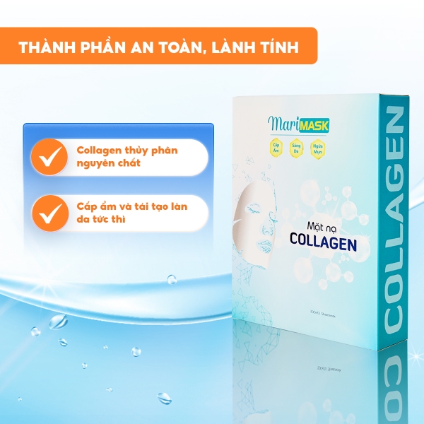 Combo 05 hộp Mặt nạ Collagen Marimask Marigen Vietnam