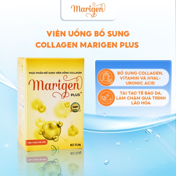 Combo 05 hộp viên uống Collagen Marigen Plus Marigen Vietnam