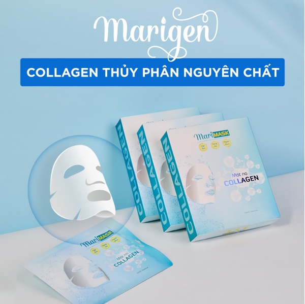 Combo 05 hộp Mặt nạ Collagen Marimask Marigen Vietnam
