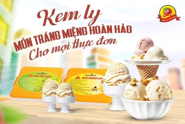 KEM LY - MÓN TRÁNG MIỆNG HOÀN HẢO CHO MỌI THỰC ĐƠN - TOMATO Việt Nam