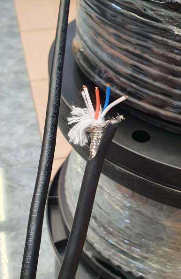 Cáp TH 24 AWG microphone cable low noise- cáp tín hiệu 4 lõi với 2 cặp ...
