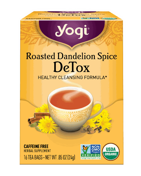 TRÀ HỮU CƠ YOGI HỖ TRỢ THẢI ĐỘC ROASTED DANDELION SPICE DETOX