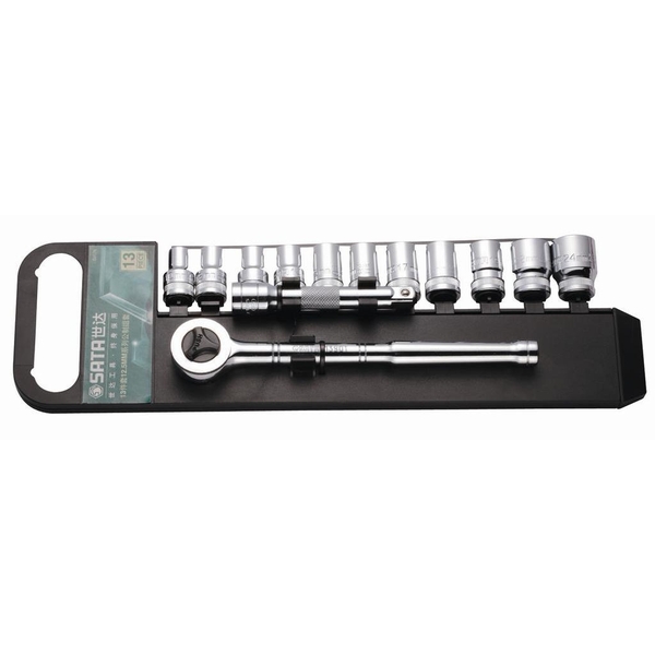 1/2" Bộ đầu tuýp 13 chi tiết hệ Metric Sata 09525