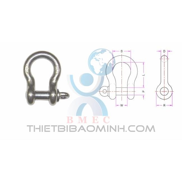 35T Maní Omega chốt vặn ren