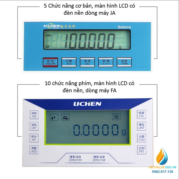 Cân phân tích điện tử Lichen model FA2204 loại 220g mức cân 0,0001g ...