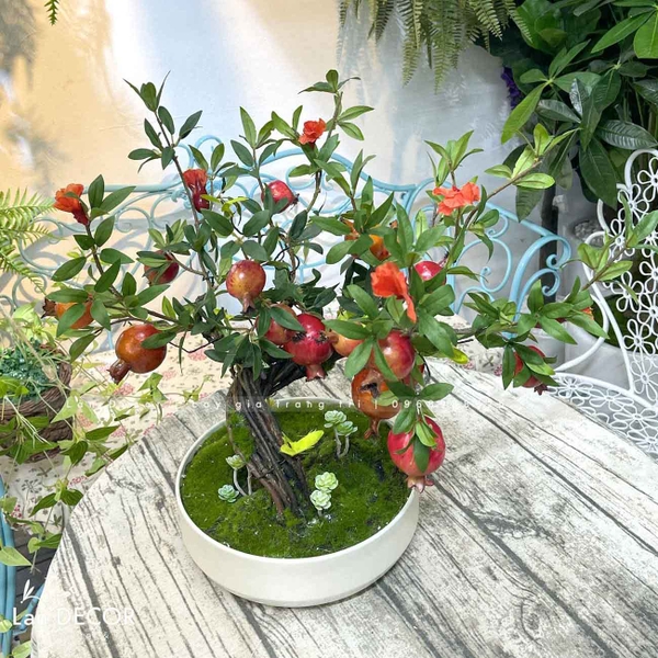 Chậu lựu bonsai để bàn trang trí Landecor -CC386-1 Tổng Kho Sỉ Cây Giả ...