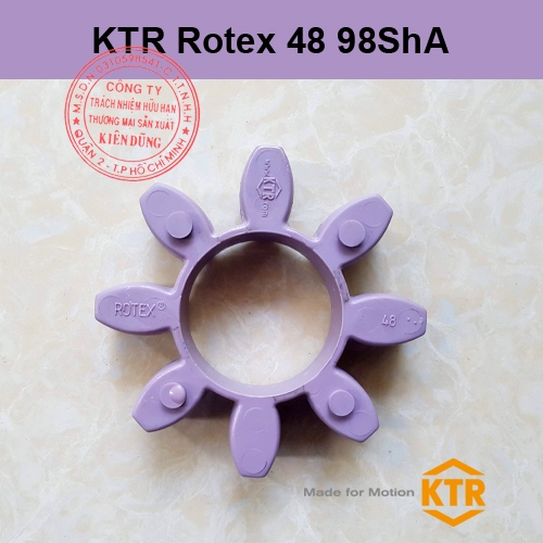 Vòng Đệm Rotex 48 98ShA LILAC - Rotex Spider 48 | Kiên Dũng (KIDUCO)