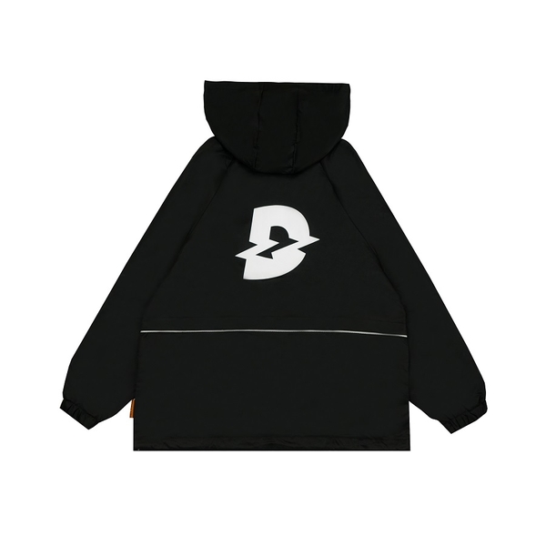 Áo khoác dù localbrand nữ Basic Logo-BLACK DAVIES