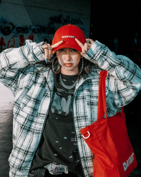 Mũ lưỡi trai local brand Davies Simple Cap - Đỏ DAVIES