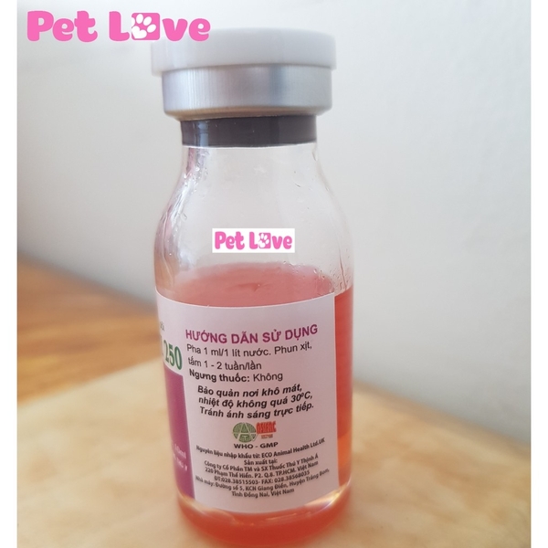 Combo 5 chai Ecotraz trị ghẻ, ve rận, bọ chét trên chó | Pet Love