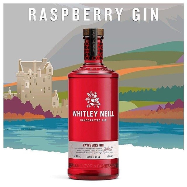 WHITLEY NEILL HANDCRAFTED RASPBERRY GIN 700ML barrevo.com