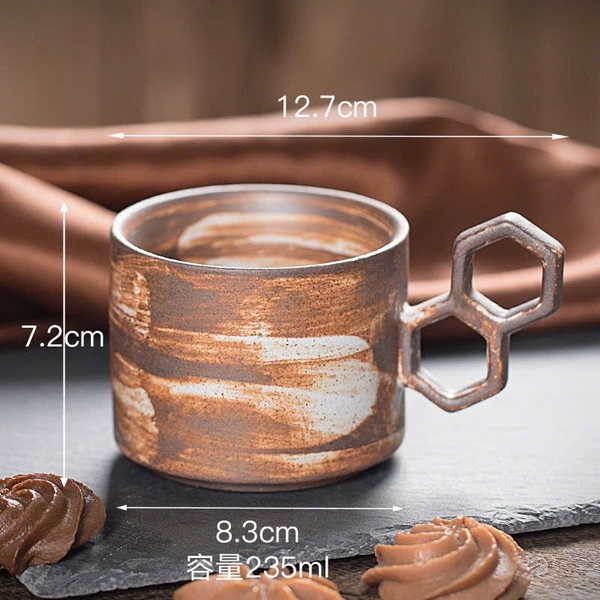 Ly Gốm Quai 2 Lỗ - 210ml ( Các Loại Màu ) barrevo.com