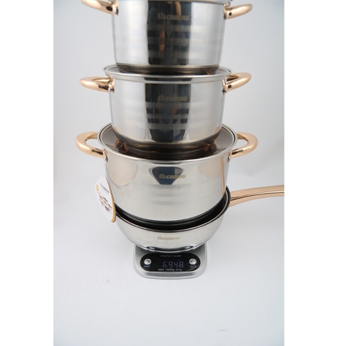 Bộ 6 Nồi Chảo Inox 5 Đáy Eb EBBERG EB-8013 Dùng Mọi Bếp CÔNG TY TNHH ...