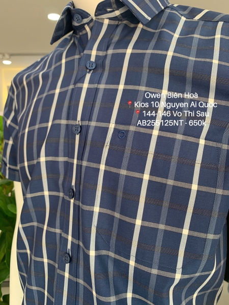 ÁO SƠ MI NGẮN TAY AB255125NT