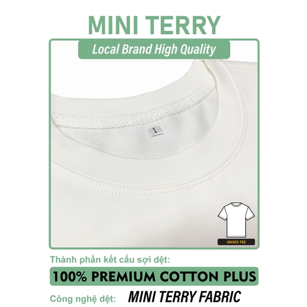 SỈ PHÔI ÁO+IN [MINI TERRY] PHOM UNISEX TEE_IN DESIGN (18 X 27CM)