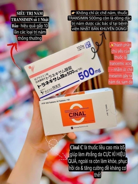 Viên Uống Cinal C Combination Tablets Nhật Bản Hỗ Trợ Trắng Da Ngừa Mụn ...