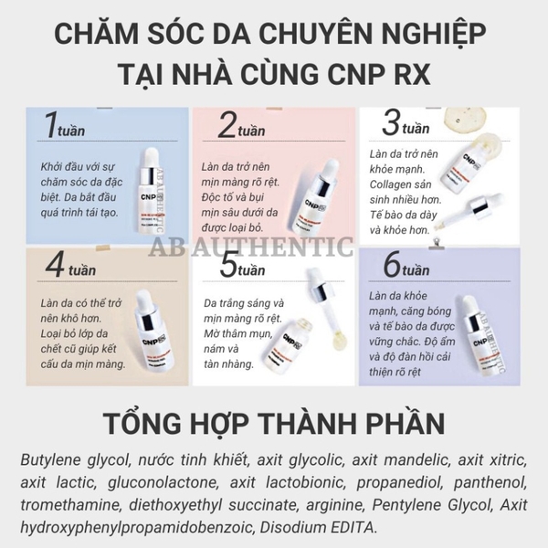 Peel tái tạo da chuyên sâu, cho da mụn nám tàn nhang và LCL to CNP Rx ...