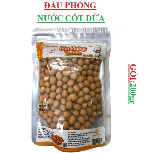 Đậu phộng nước cốt dừa mon mon gói 200gr | Azmart.vn