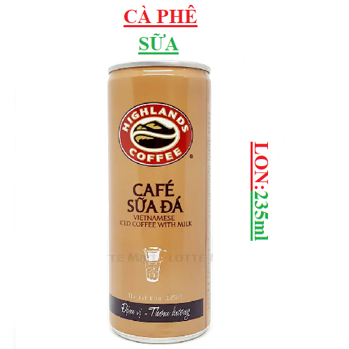 Cà phê sữa Highlands coffee lon 235ml | Azmart.vn