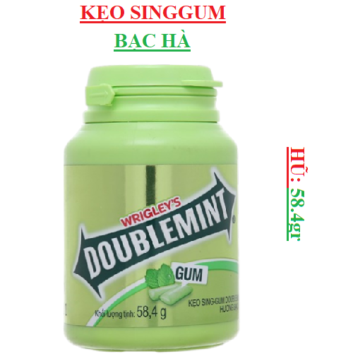 Kẹo cao su singgum doublemint hũ nhựa (50-:-60)gr | Azmart.vn