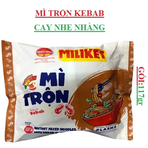 Mì trộn kebab cay nhẹ nhàng miliket gói | Azmart.vn