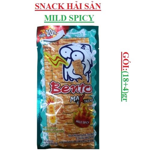 Snack hải sản surimi trộn mực Bento gói 18-:-22)gr | Azmart.vn