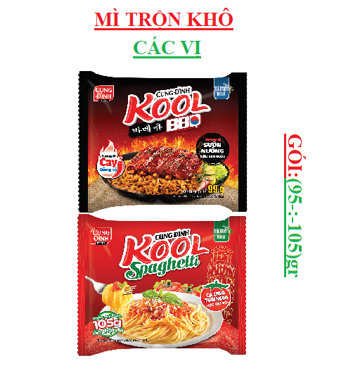 Mì trộn Cung đình Kool Spaghetti gói (90-:-105)gr | Azmart.vn