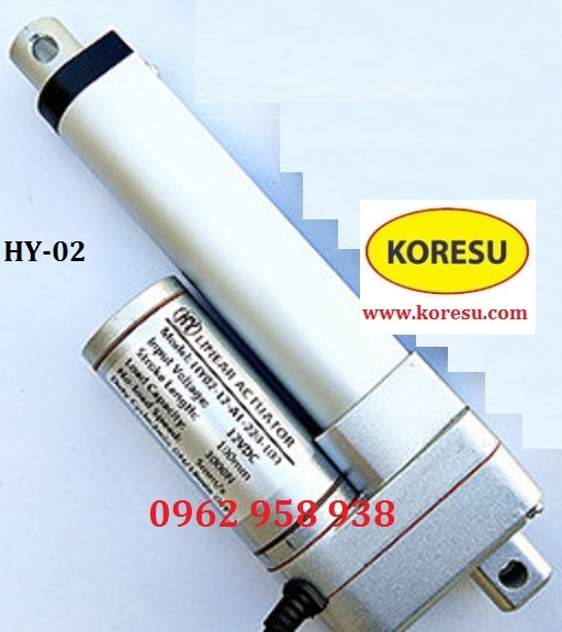 Xi lanh điện tự động 12v model HY-02, lực nâng 1500N, hành trình 600mm ...