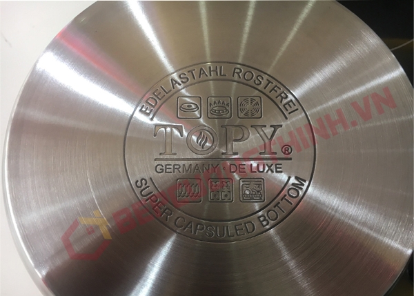 Bộ nồi Topy 10 món cao cấp Inox 304 giá tại kho Bếp Cường Thịnh