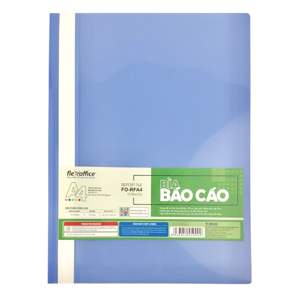 Bìa acco nhựa Flexoffice, file acco lưu trữ hồ sơ, văn phòng phẩm