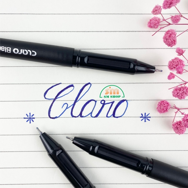 Bút gel Claro Black Jet CL-4065 0.6mm xanh, viết mực nước, văn phòng phẩm