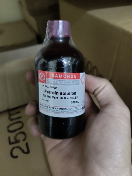 Ferroin solution C36H24FeN62 CÔNG TY TNHH THƯƠNG MẠI HÓA CHẤT VÀ THIẾT ...