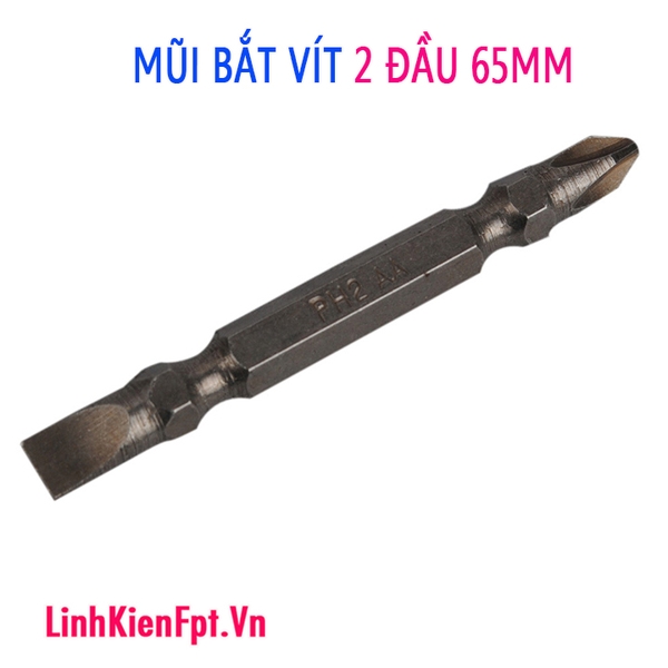 Mũi bắt vít 2 đầu 65mm | linhkienfpt