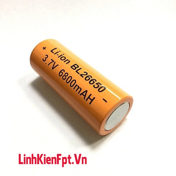 Pin Lithium 3.7V 26650 Dung Lượng Cao 6800mAh | linhkienfpt