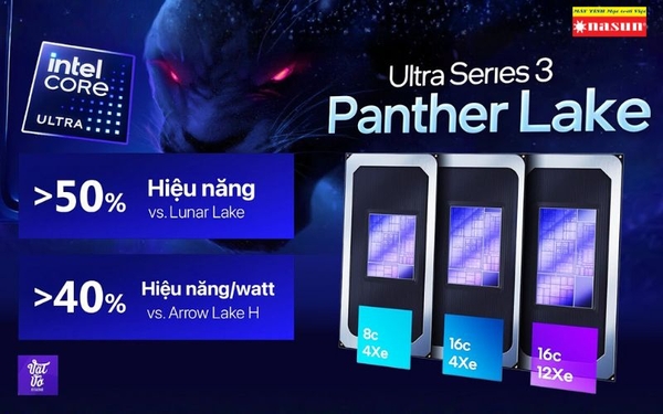Intel Panther Lake ra mắt– Bước ngoặt mở đầu kỷ nguyên AI PC Máy Tính Nasun