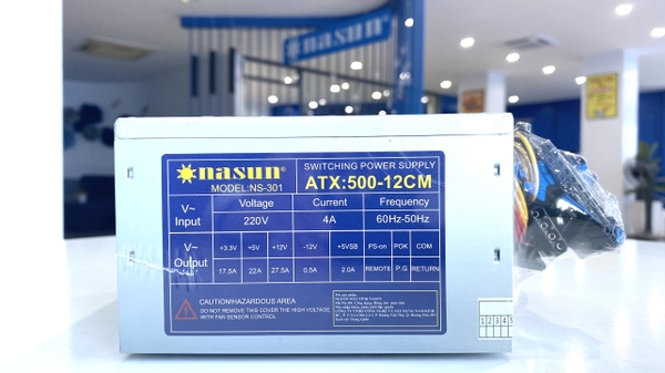 Nguồn máy tính Nasun NS-301 fan to 12cm giá phân phối tốt Máy Tính Nasun